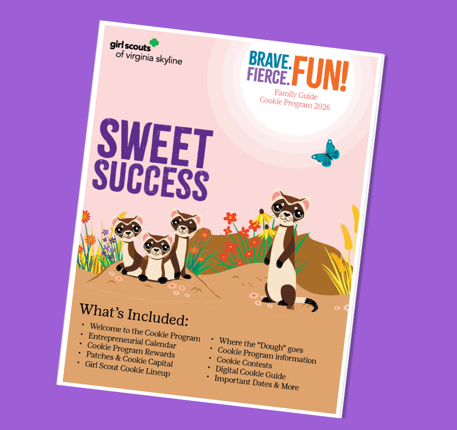 Sweet Success Cookie Program Book. A orange background with a image of ...